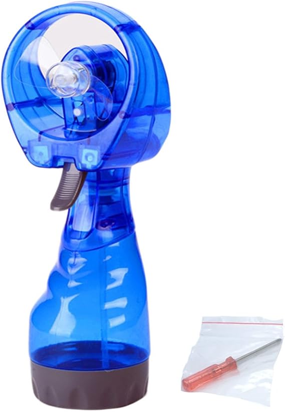 FitLit Portable Hand Held Mini Water Spray Cooling Fan Battery Power ...