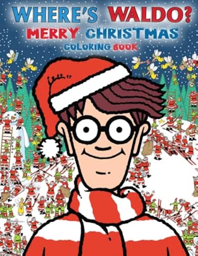 Where's Waldo Christmas Coloring Book: OFFICIAL Christmas Where's Waldo ...
