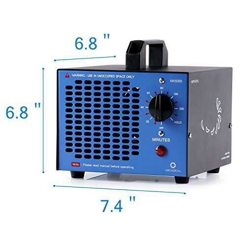 AIRTHEREAL MA5000 Commercial Ozone Generator, 5000mg/h O3 Machine Home Air Ionizers Deodorizer ...