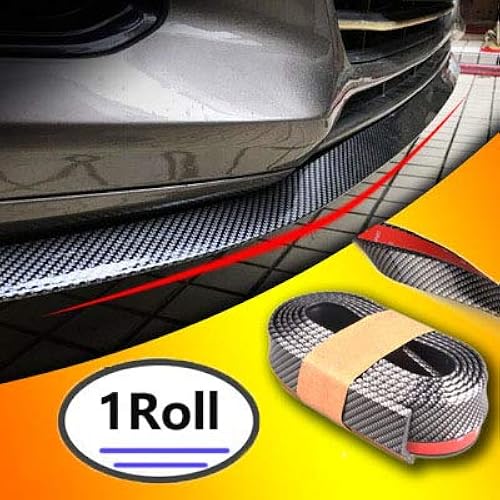 WeiMo Universal Carbon Fiber Front Bumper Spoiler Kit，Front Bumper Lip ...