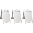 Amazon.com : Plasticade White 3-Pack Signicade Deluxe A-Frame Sidewalk Curb Sign Portable ...