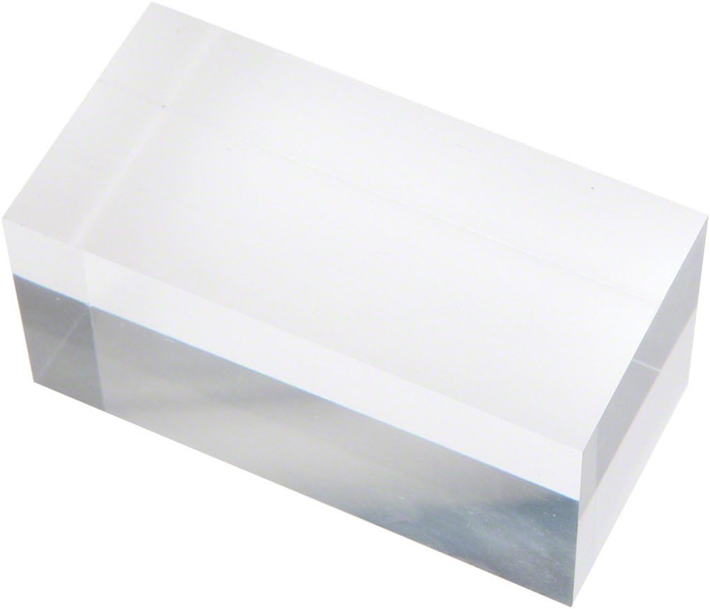 Amazon.com: Plymor Clear Polished Acrylic Rectangular Display Block, 2 ...