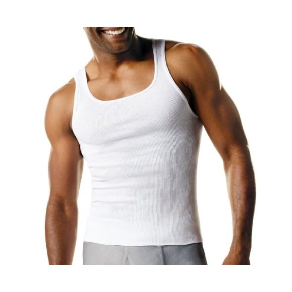Hanes Men's 6-Pack ComfortSoft Tanks - ffff