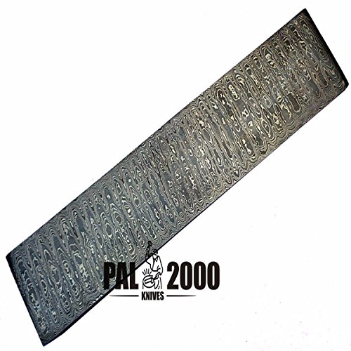 Handmade Damascus Steel Bar - Custom Damascus Steel Billet, Ladder ...