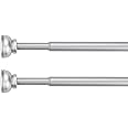 Amazon.com: KXLIFE 2 Pack Spring Tension Rod, 1/2-inch Decorative ...