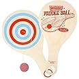 Amazon.com: ArtCreativity Wooden Paddle Balls, 11 Inch Paddle Ball with ...