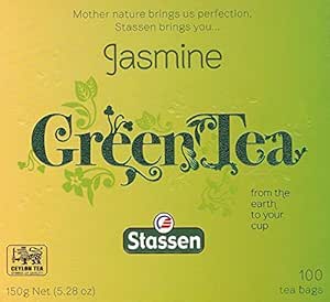 Amazon.com : Stassen Pure Jasmine Green Tea, 100 Tea Bags : Grocery Tea ...