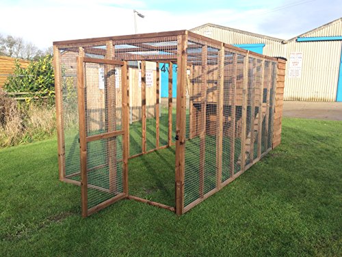 Buy 4wire Large Walk In Cat Run With ing Box (12FT Run Without Shelves ...