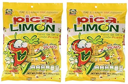 ANAHUAC Pica Limon Polvo de Sal y Limon Picante 2 PACK 100 Piezas 200 ...