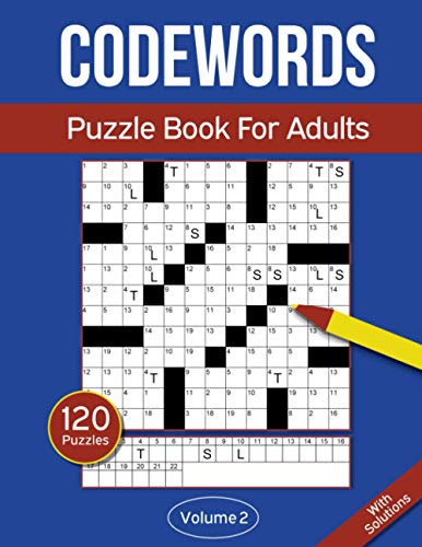 Codewords Puzzle Book For Adults: Code Breaker Puzzle Book With 120 ...