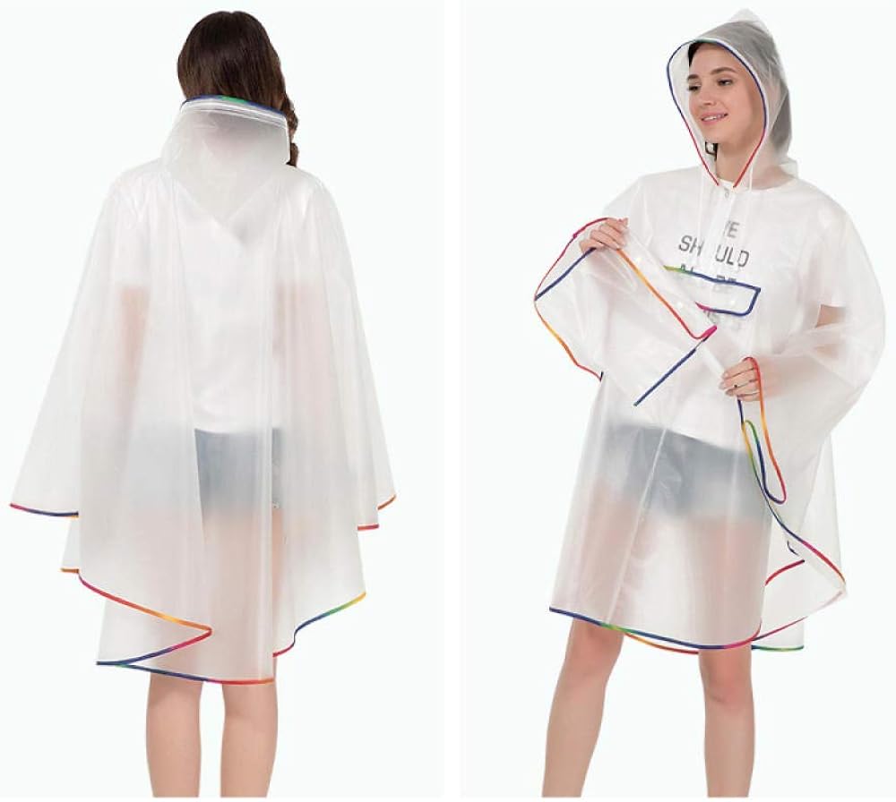 NLNL Impermeable Nueva Calidad de Moda Impermeable plástico ...
