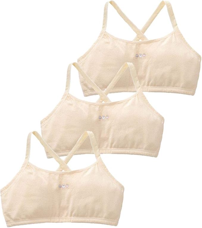 Amazon.com: Training Bras in All Cotton Bras for Young and Little Girls ...