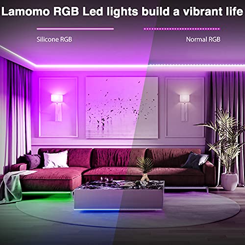 Lamomo Led Strip Lights,Flexible RGB Led Lights Neon Rope IP65 ...