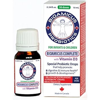 Amazon.com: BIOAMICUS COMPLETE Infant & Toddler Probiotic Drops with ...