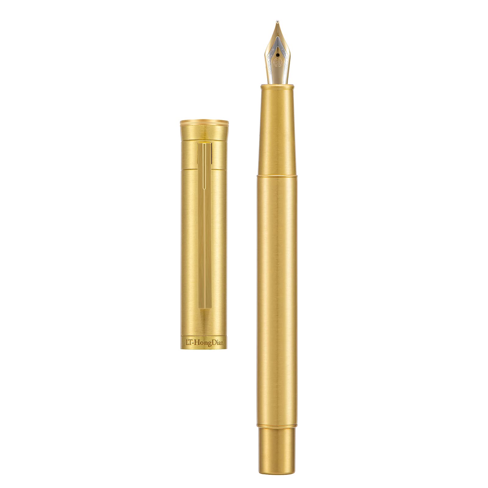 Mua Hongdian Brass Fountain Pen Fine Point, Slim Style with Converter ...