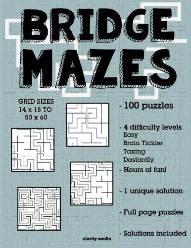 Bridge Mazes: 100 brain-teasing mazes in 4 different sizes: Media ...