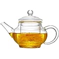 Amazon.com | 123Arts Small Tea Pot, Glass Teapot with Infuser, Tea ...