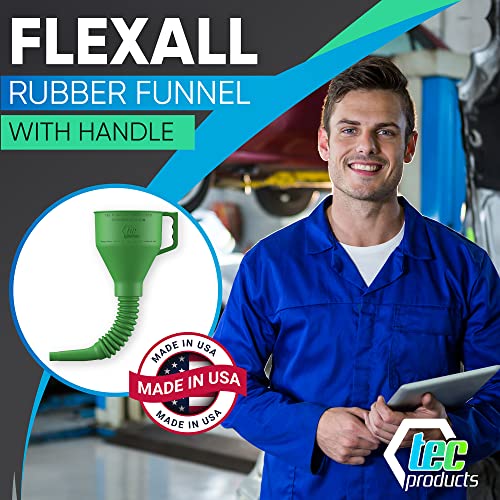 TEC Products FlexAll Funnel - Flexible Rubber Funnel with Handle ...