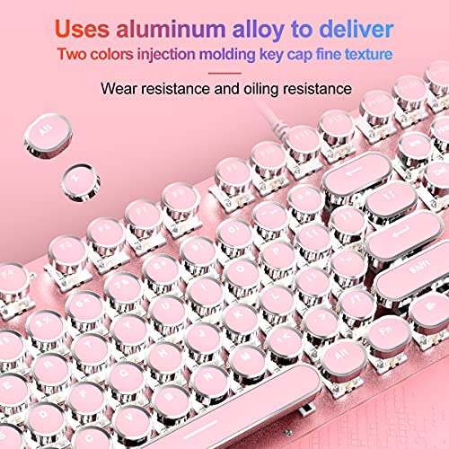 Basaltech Typewriter Style Mechanical Keyboard With Magnetic Removable ...