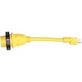 Amazon.com: Amp Up Marine & RV Cords 125v 30 Amp Male x 15 Amp Female Marine Shore Power Cord ...