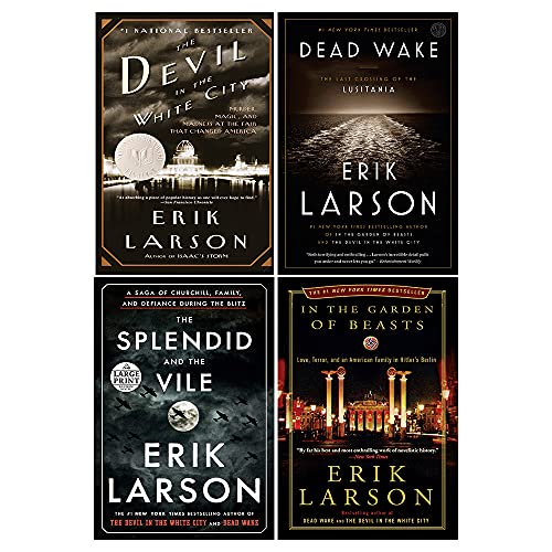 Erik Larson 4 Books Collection Set (The Splendid, The Devil, In The ...
