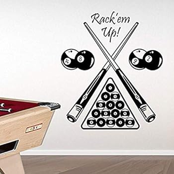 Billiard Wall Decal Snooker Vinyl Sticker Bals Sports Game Home ...