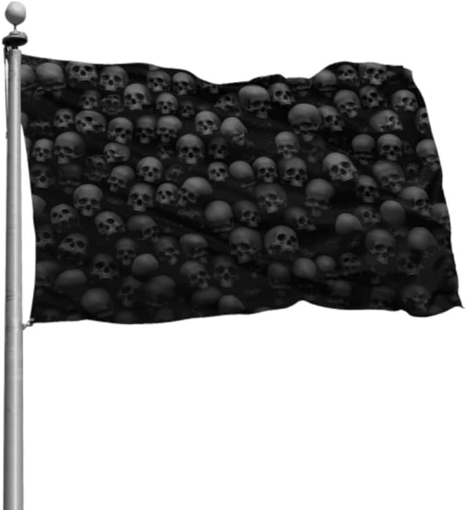 Yushg Bandera de impresión Personalizada Dark Evil Horror Spooky Creepy ...
