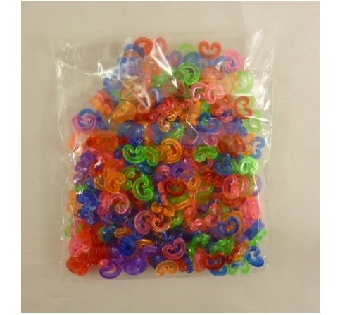 300 Multi Colour C Clips For Making Loom Band Bracelets - Loom Bands ...