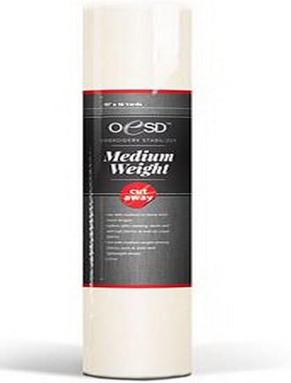 Amazon.com: OESD Medium Weight Cut-Away Embroidery Stabilizer White 2oz ...