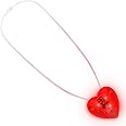 Amazon.com: Red Flashing LED Light Up Heart Necklace : Toys & Games