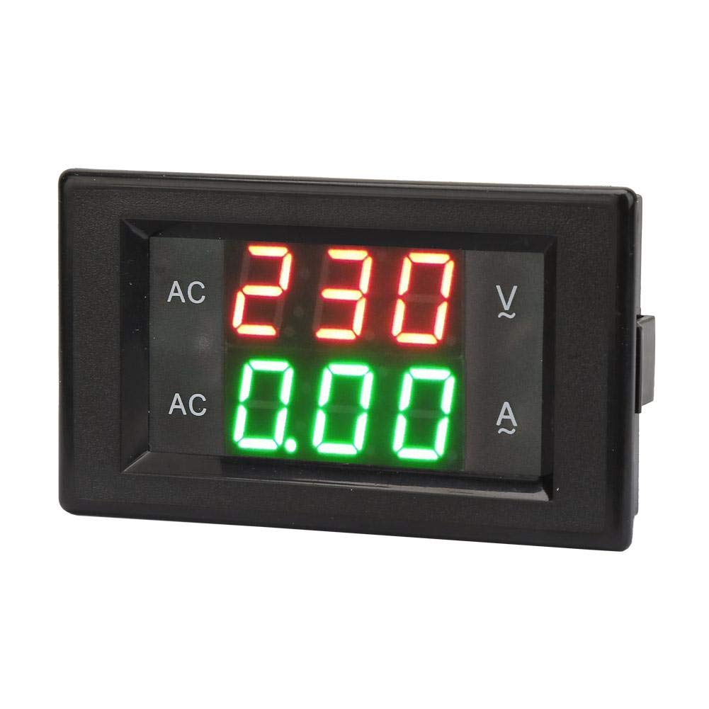 AC Ampere Meter Digital Display 500V/50A LED AC Voltmeter Dual Meter ...