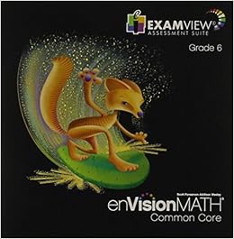 Amazon.com: enVision Math Common Core ExamView, Grade 6 (9780328702695): Scott Foresman: Books