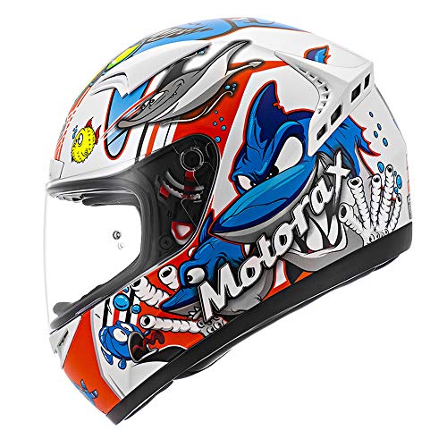 Motorax Full Face Motorcycle Helmet DOT Approved Adult Street Motorbike ...