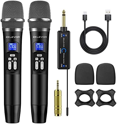 Wireless Microphone, Dual Channel Mic Set price in Saudi Arabia ...