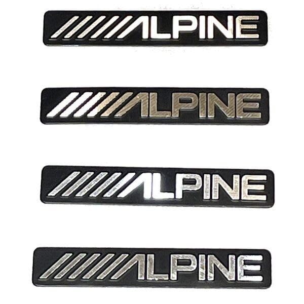 Mua アルパイン ALPINE スピーカーロゴプレート エンブレム ステッカー (4枚セット) trên Amazon Nhật chính ...