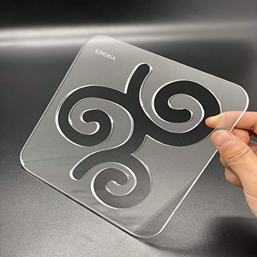 KINGRIA Motion Quilting Templates Meander Stipple Quilting Ruler ...