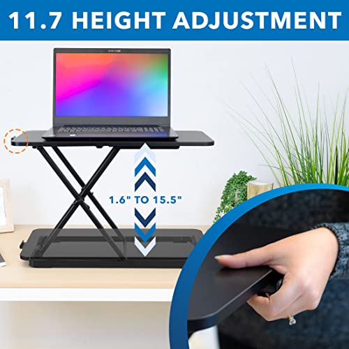 Mount-It! Standing Keyboard Tray, Adjustable Height Keyboard Riser for ...