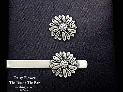Amazon.com: Daisy Flower Tie Tack or Daisy Flower Tie Bar in Solid ...