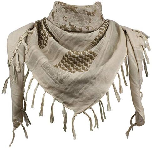 Explore Land Cotton Shemagh Tactical Desert Scarf Wrap (Desert Camo ...
