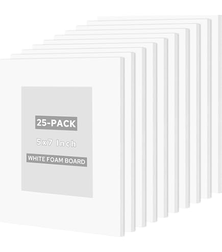 Photo Mat Board Support Foamcore Backing Boards For Mats And Frames 5x7 ...
