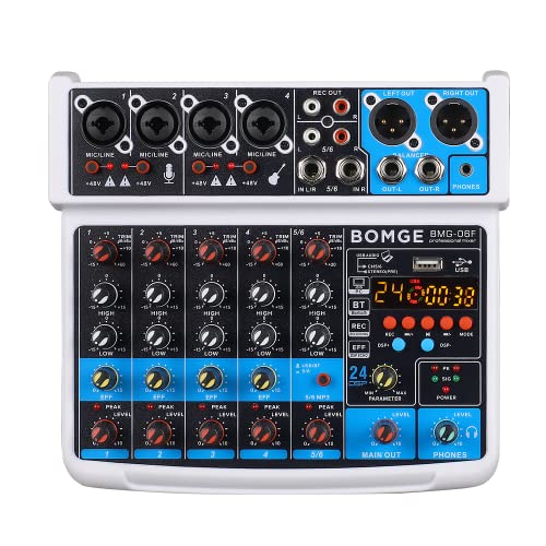 Mua BOMGE 6 Channel mini DJ Audio sound mixer console with USB ...