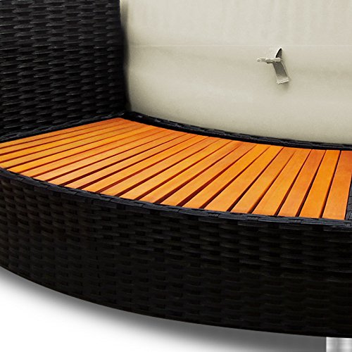 XXL Jacuzzi Whirlpool Umrandung Polyrattan Pool Rahmen Verkleidung ...