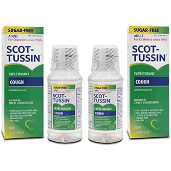 Amazon.com: Scot-Tussin Expectorant Cough Syrup with Guaifenesin, Sugar ...