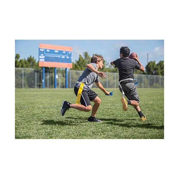 SKLZ 10 Man Flag Football + End Zone Pylons, Complete Indoor & Outdoor ...