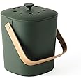 Amazon.com : Bamboozle Kitchen Compost Bin – Indoor Countertop Food ...