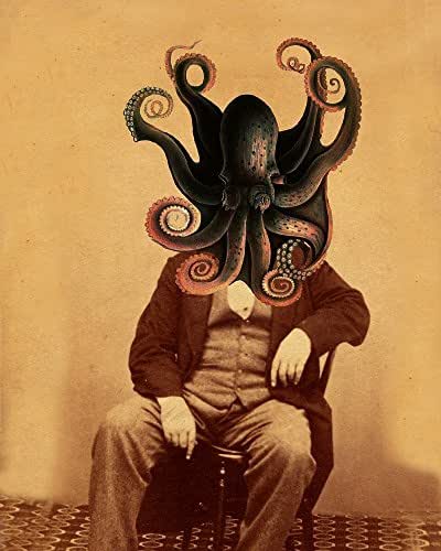 Amazon.com: Victorian OCTOPUS MAN Altered Cephalopod squid anthro ...