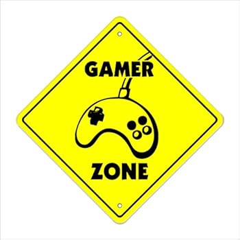 Amazon.com: Caution Extreme Gaming Inside Funny Novelty Tin Sign: Home ...