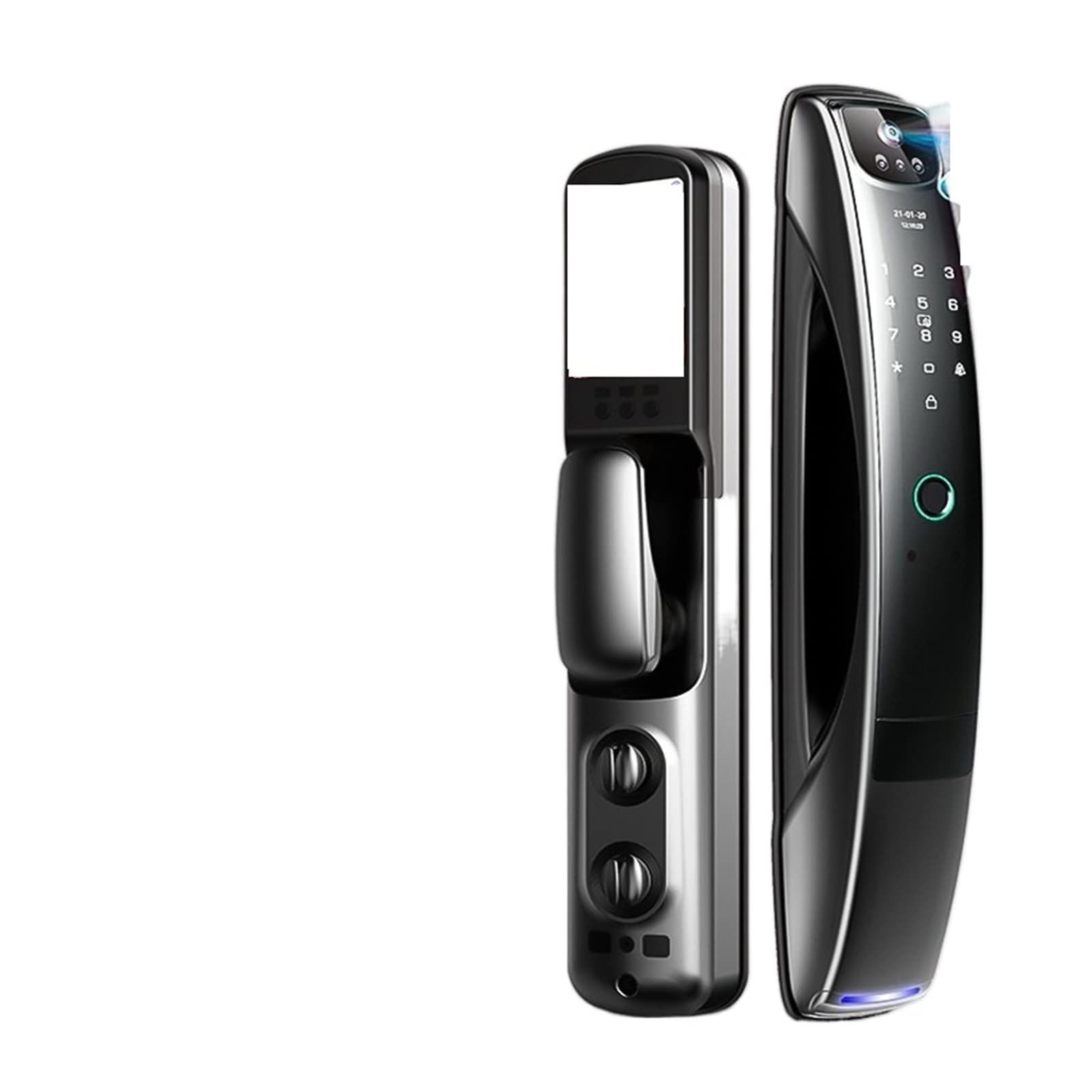 Smart Lock WiFi 3D Face Recognition Video Intercom Auto Monitoring Camera Fingerprint Password ...