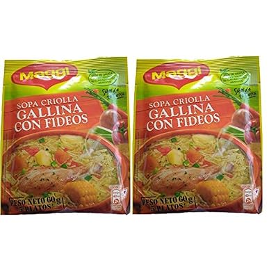Buy MAGGI Sopa Criolla Gallina con Fideos 60 gr. - 2 Pack Chicken ...