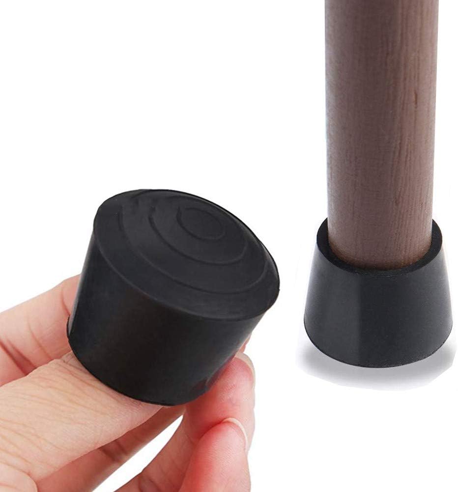 16 Pcs Chair Leg Tips Caps 16mm Anti-Slip Rubber Chair Ferrule Table ...